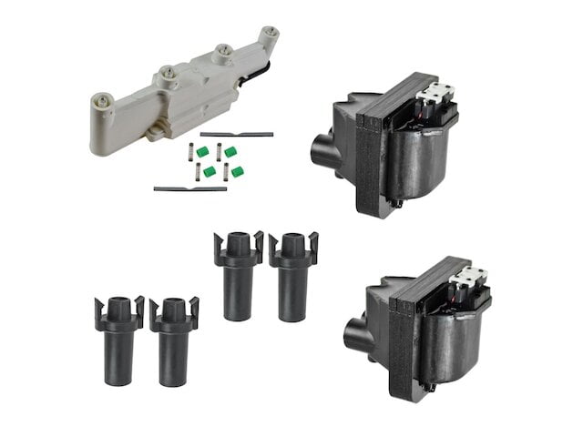 Ignition Coil with Cover and Boot 6 Piece - Compatible with 1995 - 2002 ...