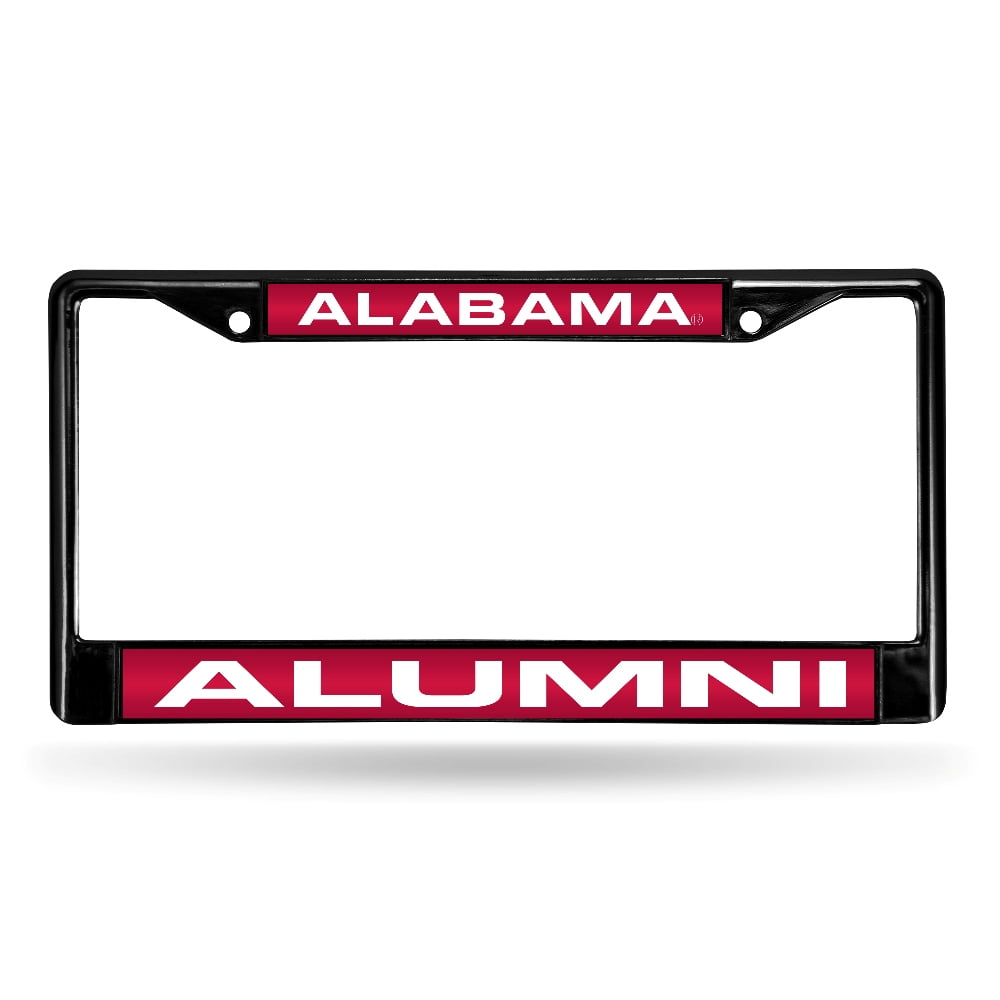 Alabama Crimson Tide Alumni NCAA Black Metal Laser Cut License Plate ...