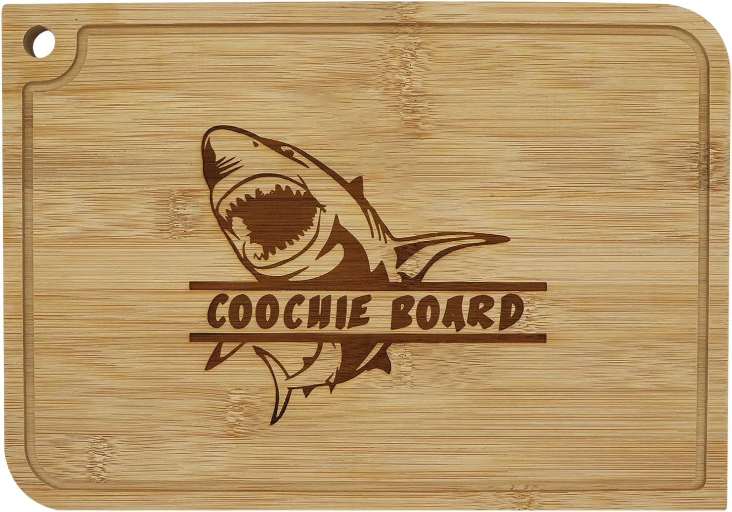 Shark Cutting Board, Wooden Cutting Boards for Kitchen with Juice Drip ...