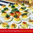 EZ EGGS Hard Boiled Egg Peeler, 3 Egg Capacity Handheld Specialty ...