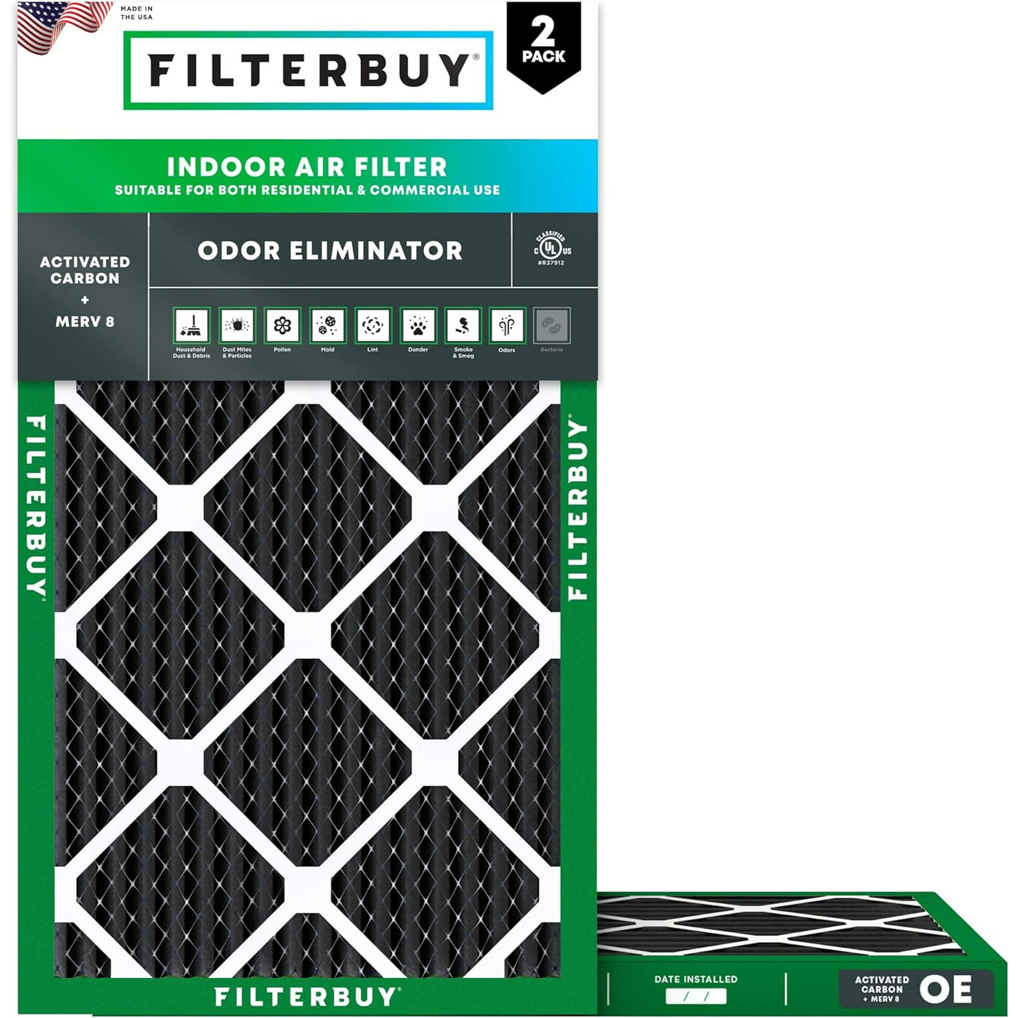 Click here for Filterbuy 16x24x1 Merv 8 (Mpr 600) Odor Eliminator... prices