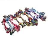 Small Dog Rope Chew Toys Kit Tough Strong Knot Pet Teething Toy. Puppy ...