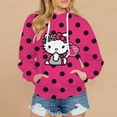 Hello Kitty Cartoon Hello Kitty Hoodies Women Kawaii Hello Kitty