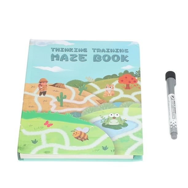 Mazes Workbook, 24 Challenges Eye Coordination Problem Solving Maze ...
