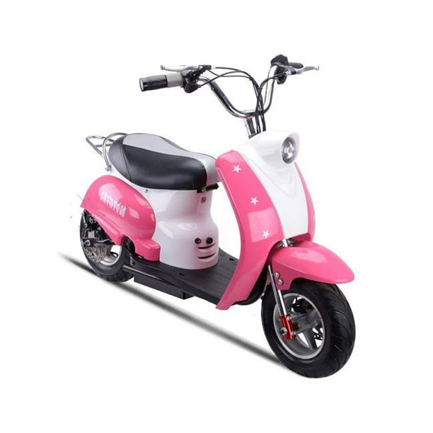 BigToysUSA MT-EM-Purple 24 V Mototec Moped Purple Electric Scooter ...