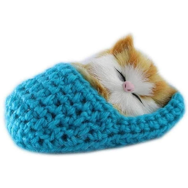 Sleeping Cat Toy Small Cat Stuffed Animal Plush Toy Kitten(Cat in ...