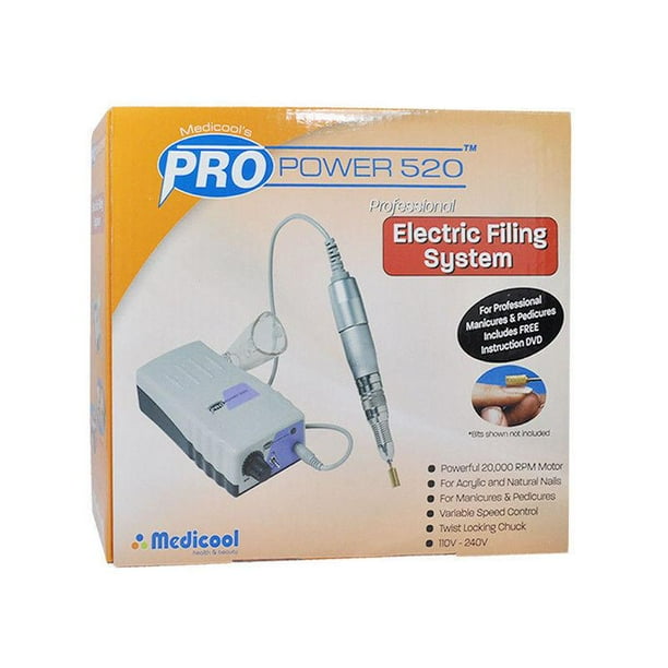 Medicool Pro Power 520 Electric Professional Manicure Nail Filing Drill ...
