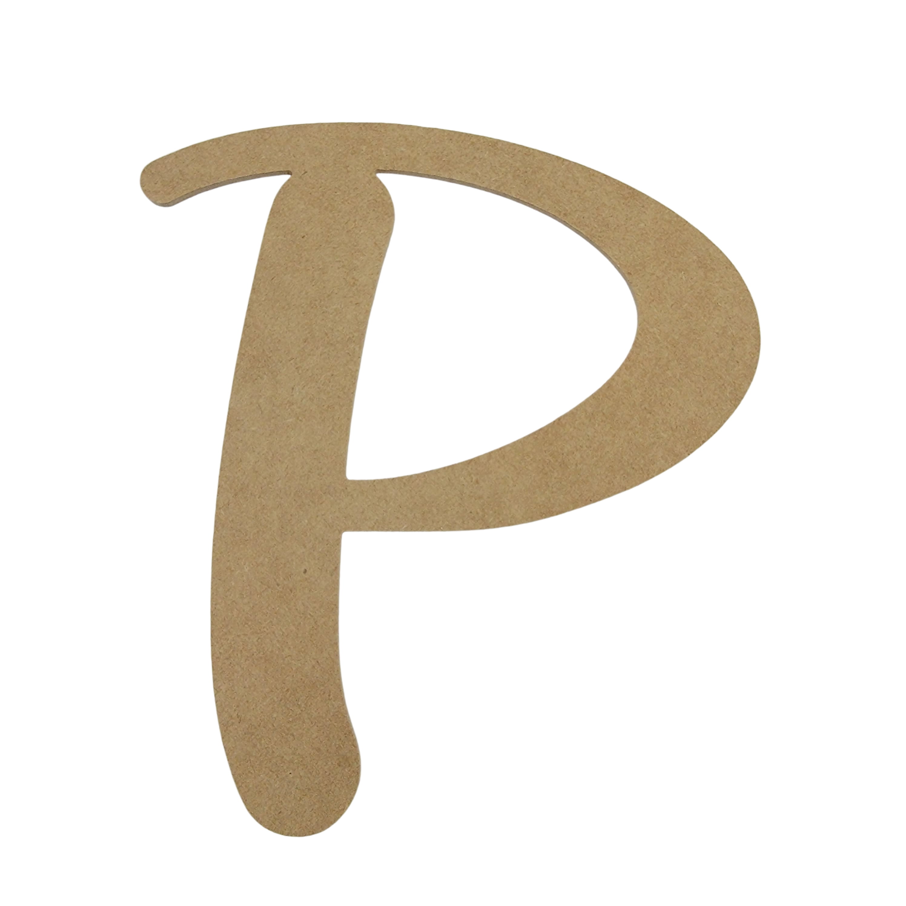 Wooden Letter Unfinished, Beloved Teacher Font, Craft Cutout - Walmart.com