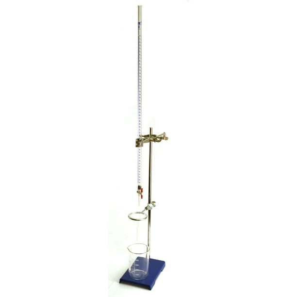 Titration Lab Kit - 50ml Burette, 23" (60cm) Rod, 8"x5" Heavy Base ...