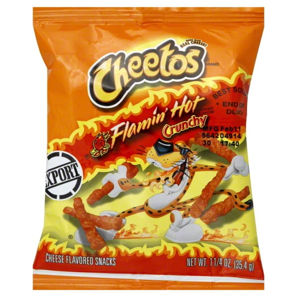 Frito Lay Cheetos Cheese Flavored Snacks, 1.25 oz - Walmart.com ...