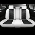 NINTE Universal 5-Seat Car Cover Set: Luxury PU Leather Cushions ...