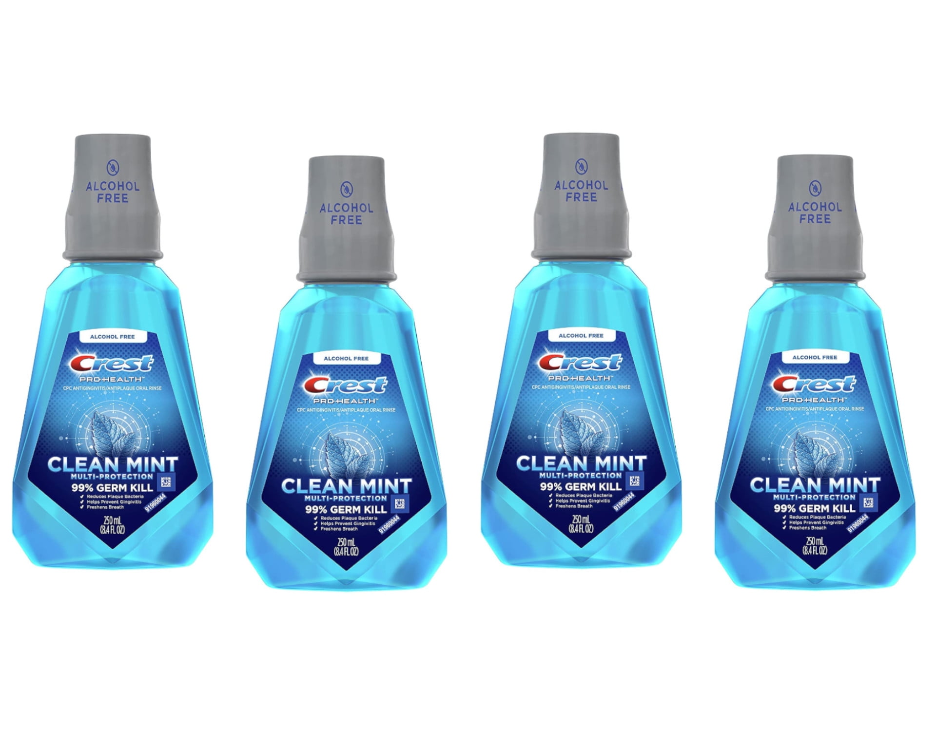 4 Pack - Crest Pro-Health Oral Rinse Refreshing Clean Mint 250 mL Each ...