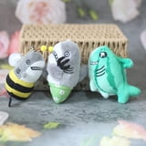 JANGSLNG 12cm Shark Plush Pendant Creative Lovely Watermelon Shark Bee ...
