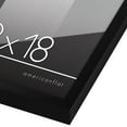 Americanflat 12x18 Poster Frame in Black with Polished Plexiglass ...