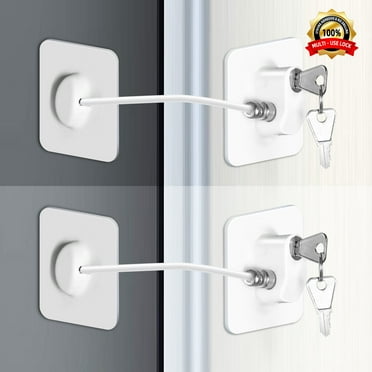4 Pieces Fridge Lock Refrigerator Lock with Keys, Freezer Lock Child ...