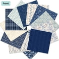 Jacone 24 Sheets Scrapbook Paper Vintage Blue Floral Pattern Double ...