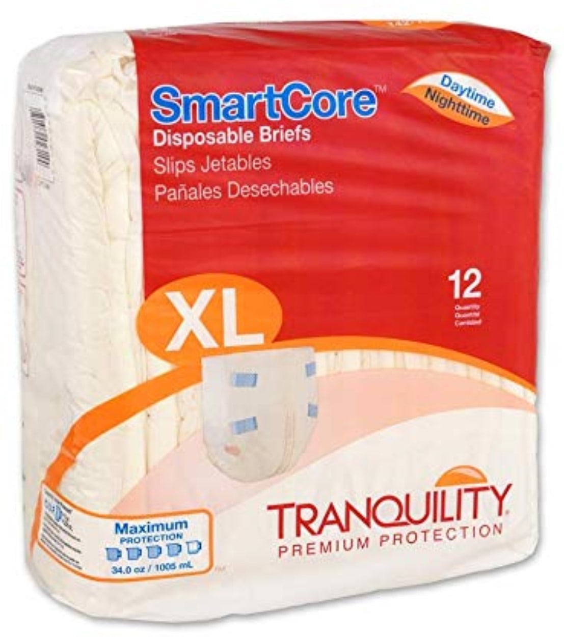 Tranquility SmartCoreTM Adult Disposable Color-Coded Briefs Extra Large ...