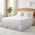 Blue Misty Mountains Bed Skirt Queen Size 16 Inch Drop, Zen Flying ...