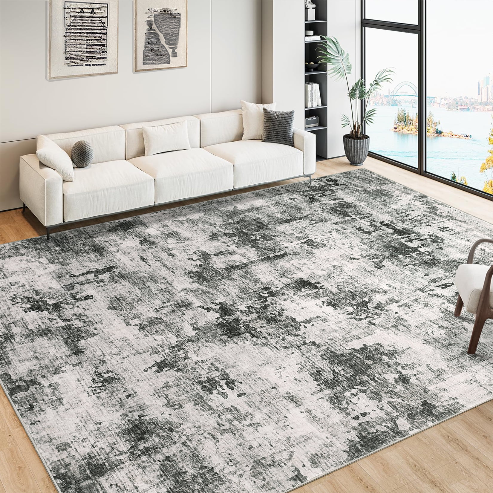 Click here for Garvee Area Rug 5x7ft Neutral Abstract Floor Carpe... prices