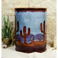 Ebros Rustic Southwestern Desert Cactus Arizona Utility Waste Basket ...