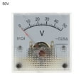 91C4 DC Voltmeter Analog Panel Voltage Meter Mechanical Pointer Type 3 ...