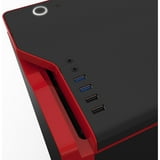 NZXT Case H440 MT NO PS BK RED - Walmart.com