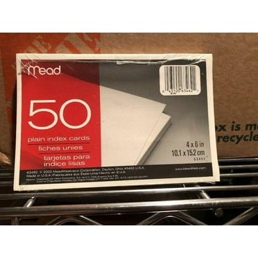 Mead Half Size Ruled Color Index Cards - Walmart.com