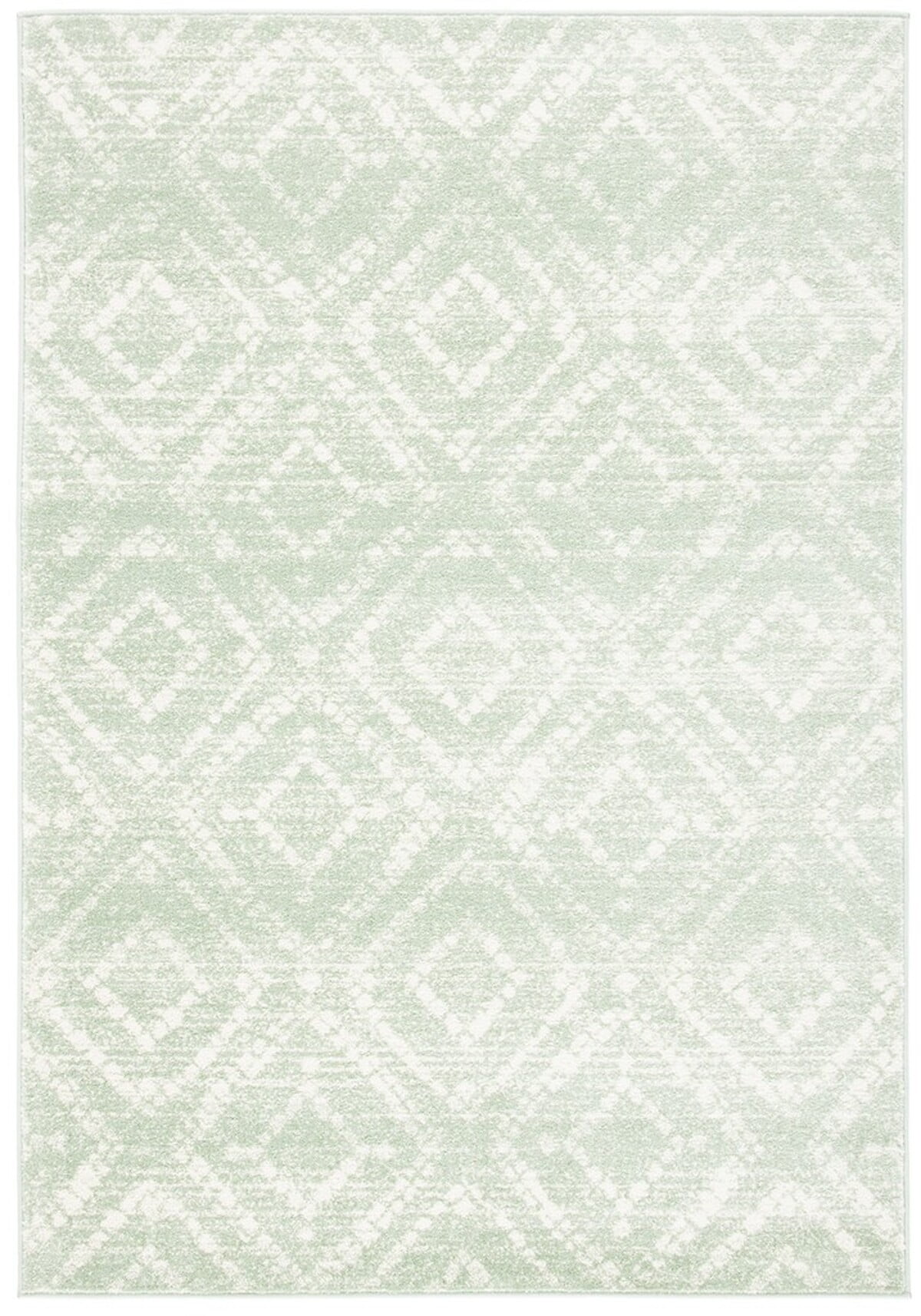 SAFAVIEH Adirondack Lecia Geometric Area Rug, Green/Ivory, 8' x 10 ...