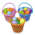 "Syncfun 6 pcs 8"" Pre-Wrapped Easter Egg Baskets for Toddlers with 55g ...