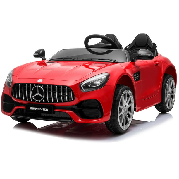 Kidzone 12V 45W Licensed Mercedes-Benz Ride On Car - Red - Walmart.com