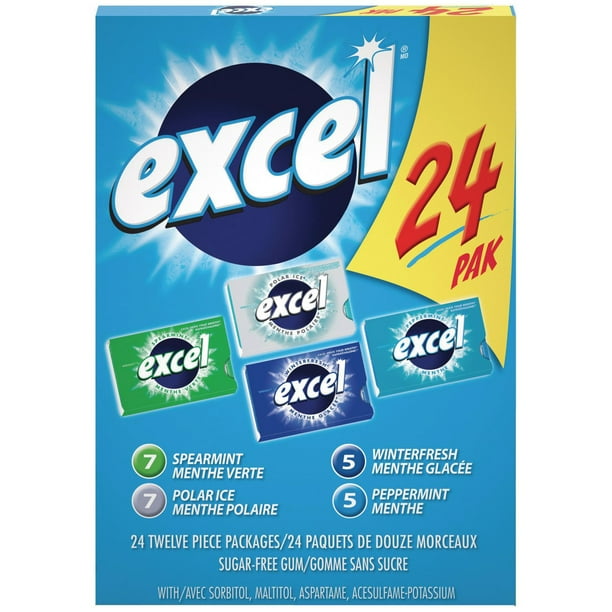 Excel Sugar Free Chewing Gum, Variety Pack - Walmart.ca