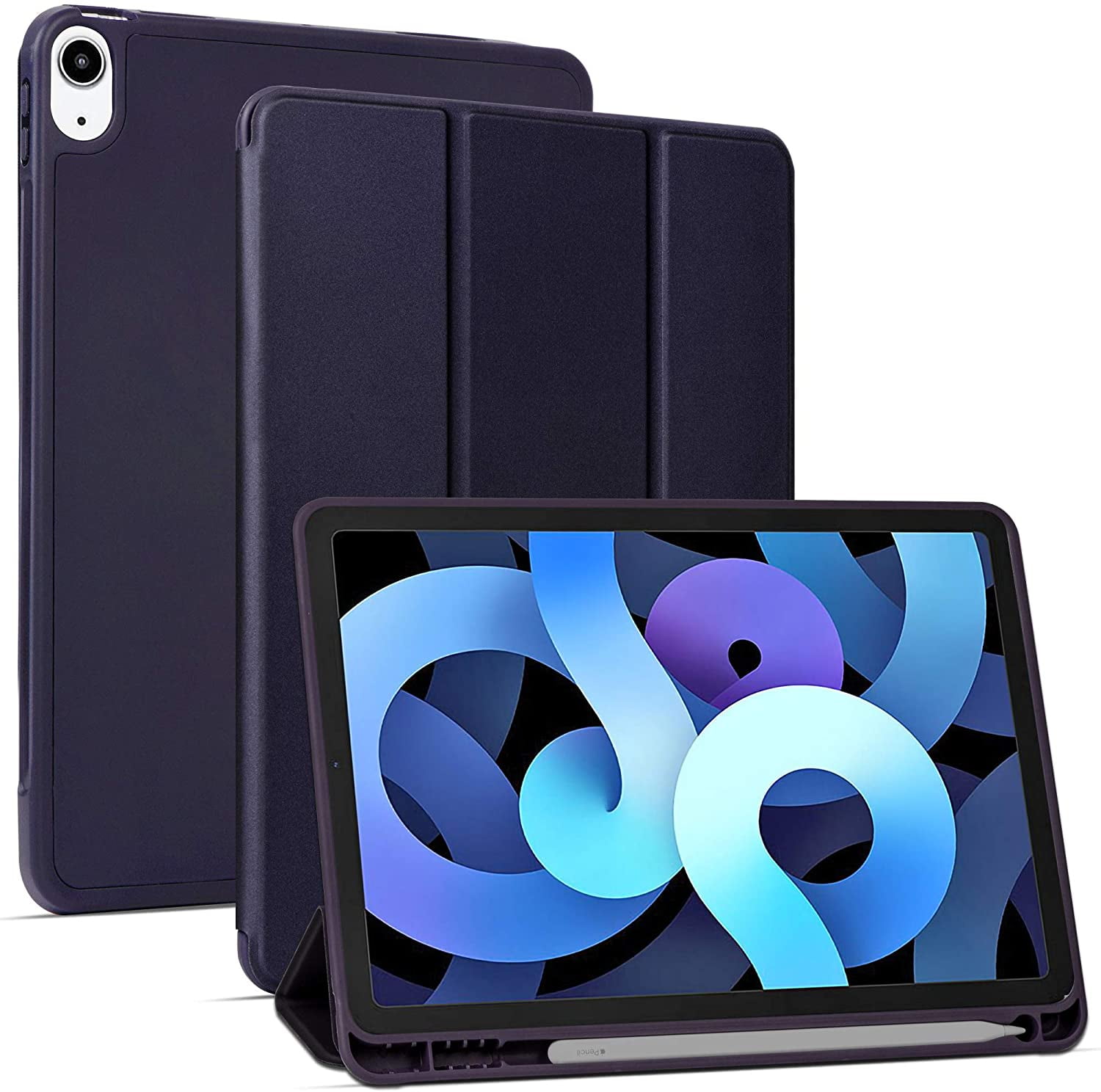 Arae for iPad Air 4 Generation 10.9 Case (2020) Auto Wake / Sleep ...