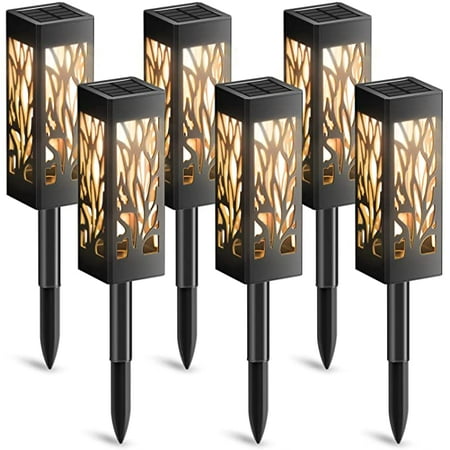 SHAR Solar Lamp Outdoor Garden, 6 Pieces Outdoor Solar Light with Warm ...