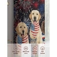 4th of July Fireworks Sheer Curtains for Living Room Bedroom ...