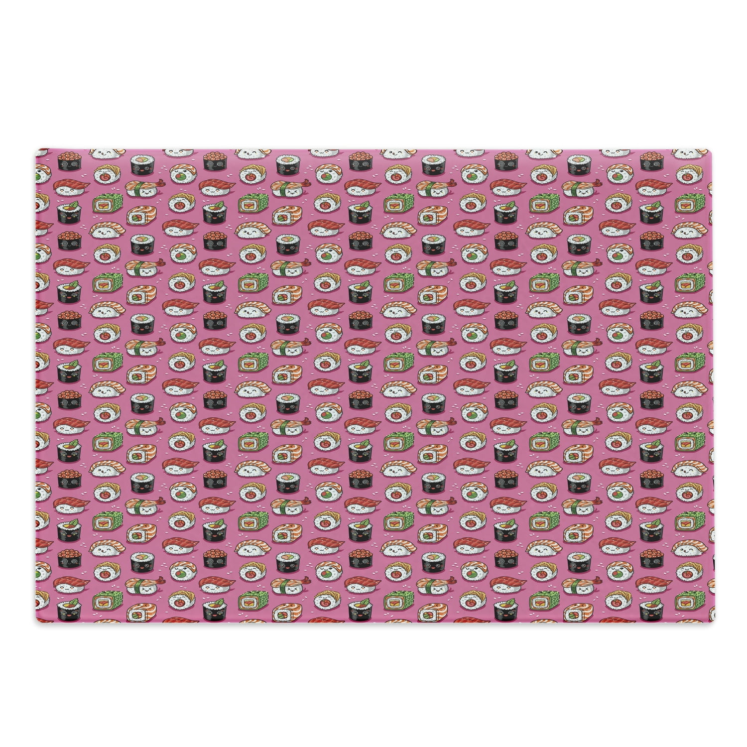 Wasabi Cutting Board, Continuous Happy Kawaii Style of Japanese Sushi ...
