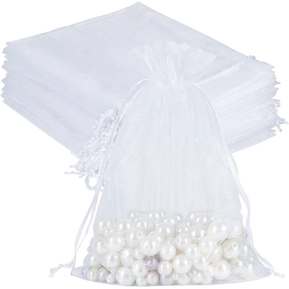 HRX Package Organza Bags 100pcs Gift Pouches Mesh Candy Bags Jewelry ...