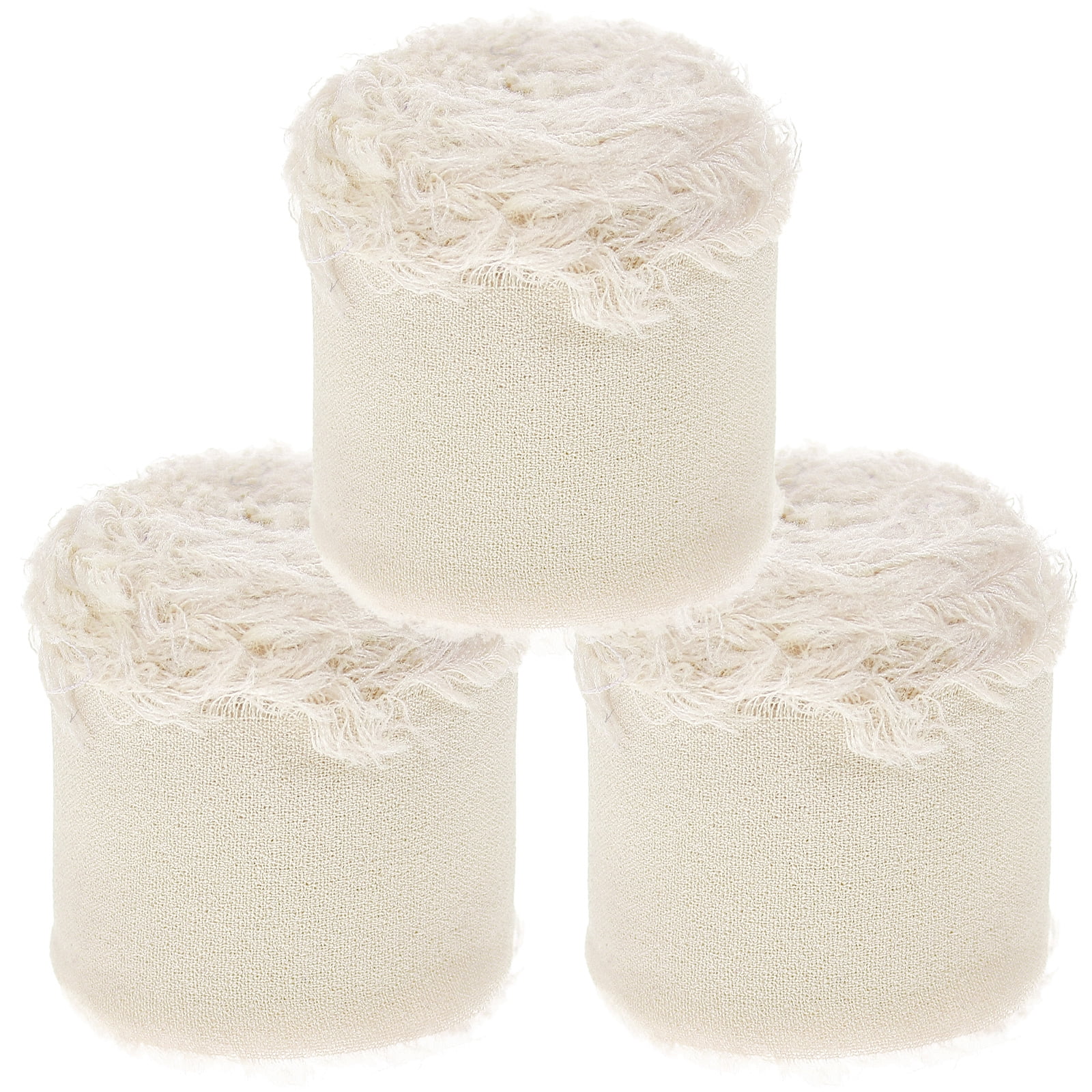 3 Rolls of Fringe Ribbons Wedding Bouquet Ribbons Decorative Ribbon for ...