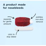 Nampons™ Nose Nasal Strips - 12 Pack with Hypoallergenic Clotting Agent for Fast Nosebleed ...
