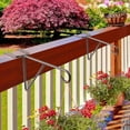 6 Pack Vinyl Fence Hooks, Heavy Duty Durable Brown Fence Plant Hangers ...