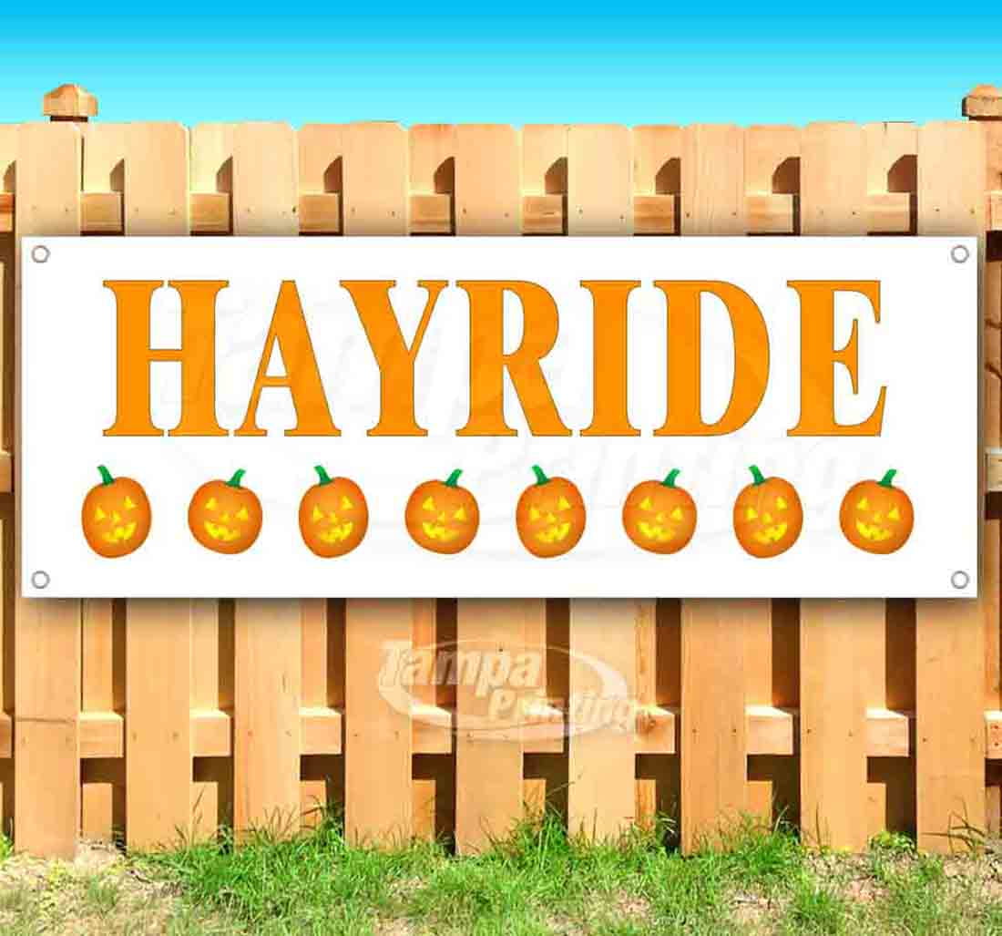 Hayride 13 oz Vinyl Banner With Metal Grommets - Walmart.com