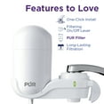 PUR Faucet Mount Water Filtration System, Vertical, White, FM3333B ...