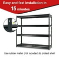 Shuntong Atlas 77‚Äù 4-Tier Steel Shelf, 10000lbs Load, Adjustable ...