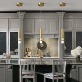 ZHLWIN 2-Pack Gold Mini Pendant Light, Dimmable LED, Kitchen Island ...