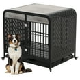 DUOSONG Heavy Duty Dog Crate Furniture Wooden Table Pet Dog Cage Kennel ...