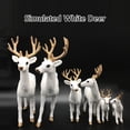 NEXAVKPR Christmas Reindeer Figurine with Glittered Antler Feet ...