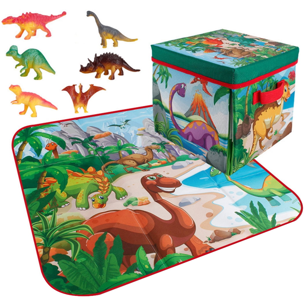 6PCS Dinosaur Playset Portable Funny Dinosaur Toy Table Ornament with ...