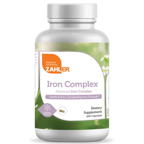 Zahlers Iron Complex, Complete Blood Building Iron Supplement with ...