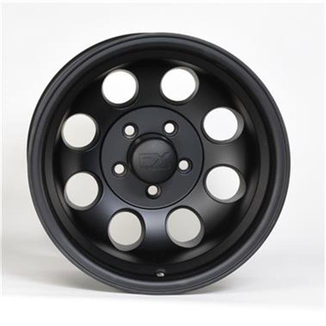 16 x 8 Wheel with 8 Hole & 8 on 6.5 Bolt Pattern, Matte Black - Walmart ...