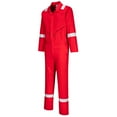 Portwest C814 Iona Lightweight Reflective Cotton Coverall Red, Medium ...