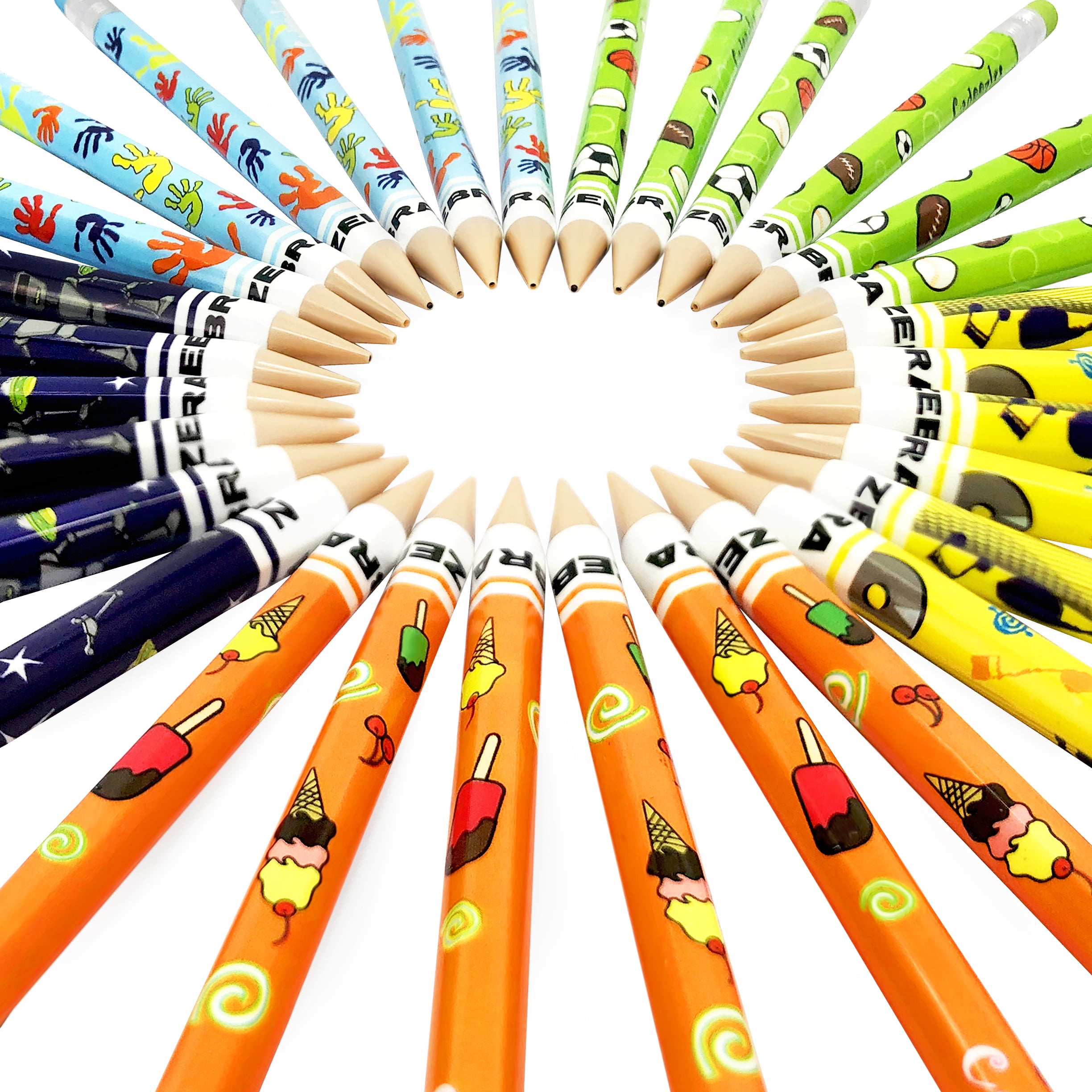 Zebra Funky Cadoozles Mechanical Pencils - 0.7mm Lead - Economy Pack of ...